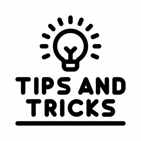 Tips And Tricks Idea Text Lightbulb Information Icon Download On Iconfinder