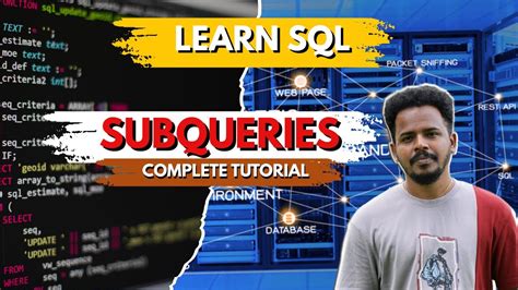 Subquery In Sql Learn Subquery And Its Types With Examples Youtube