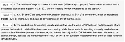 University Discrete Mathematics I Dont Understand These Tf