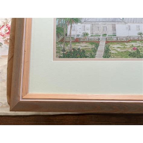 Barbara Mcjordan Cedar Key Lighthouse Original Watercolor Painting