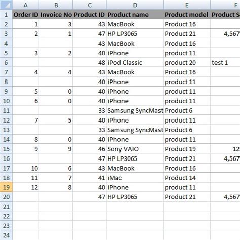 OpenCart Excel Export Orders OpenCart Excel Export Orders