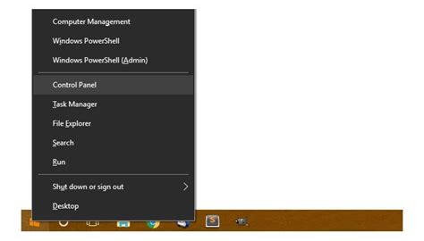What To Do If Windows 10 Control Panel Disappears From The Winx Power User Menu Pcworld