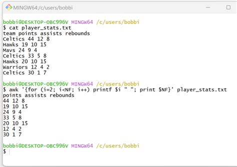 How To Use Awk To Print All Fields Except First Field Collecting Wisdom