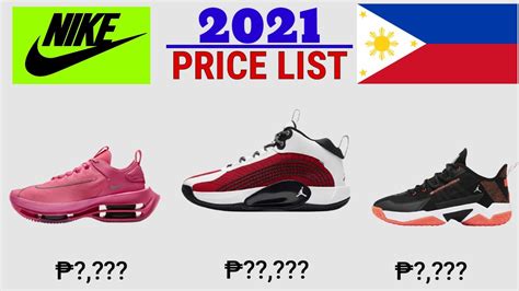 Nike Shoes Price List Philippines 2021 Youtube