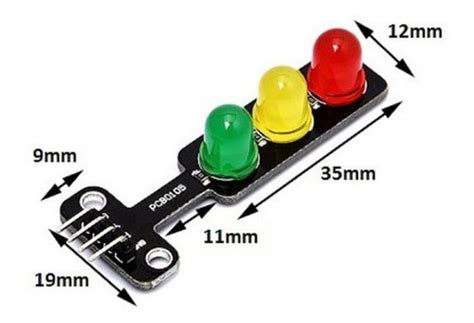 Modulo Semaforo Farol Led Sinal Transito 8mm Arduino Esp8266 Mercadolivre