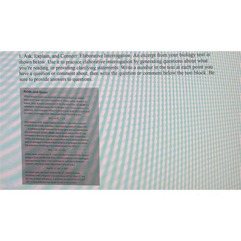 Solved Ask Explain And Connect Elaborative Interrogation