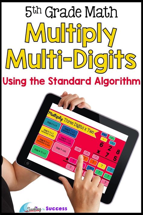 Multiply Multi Digit Numbers Standard Algorithm Interactive For Google Classroom Google