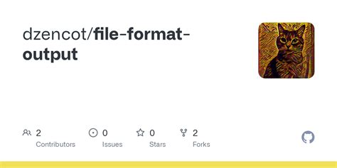 Github Dzencotfile Format Output