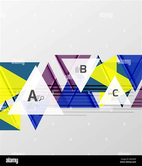 Color Triangles Background Design Color Triangles Background Modern Geometric Abstract
