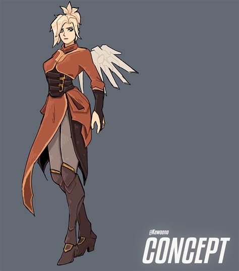 Simple Mercy Skin Concept By Me 3 Roverwatch