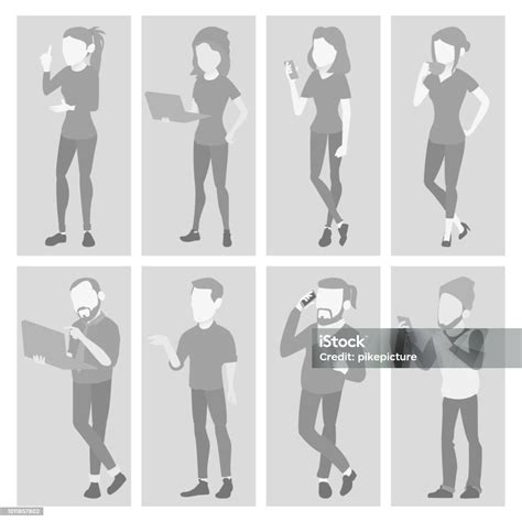 기본 자리 표시자 아바타 설정된 벡터입니다 회색 그림 프로필 전체 길이 초상화 남자 여자 사진입니다 사업 사업 여자 인간 사진입니다 아니 이미지입니다 않습니다 일러스트 레이