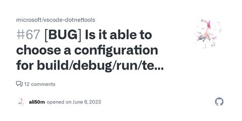 Bug Is It Able To Choose A Configuration For Builddebugruntest