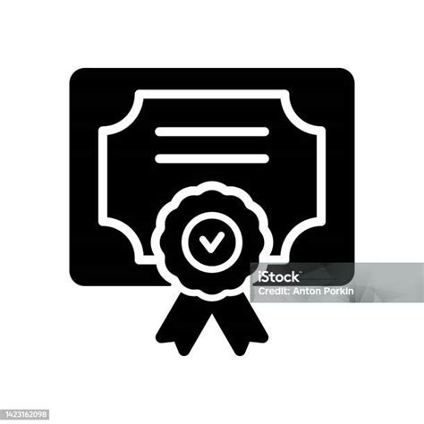 디플로마 실루엣 아이콘 라이센스 배지 블랙 아이콘이있는 인증서 우승자 메달 개요 픽토그램 상 그랜트 디플로마 벡터 격리 일러스트 레이 션 권위에 대한 스톡 벡터 아트 및
