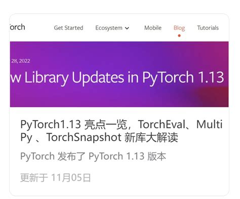 简单唠叨唠叨Pytorch 的新特性 极市开发者社区