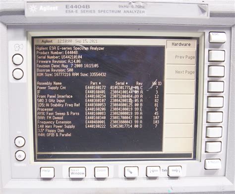 HP Agilent ESA E B KHz GHz Spectrum Analyzer Options DR B D InStock Com