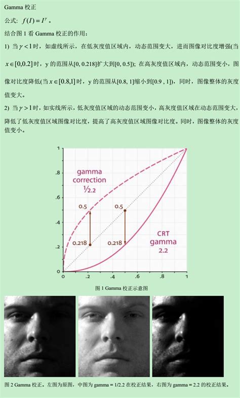 Image 3a Algorithm And Gamma Correction Principle And Partial