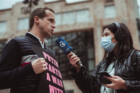Journalist Protest Editorial Photography Image Of Journalist 47984022