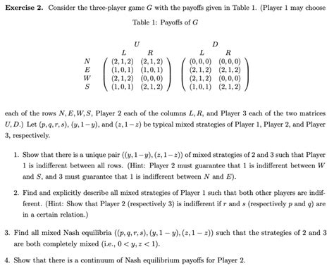 Solved Questions In Game Theory I Ve Already Solved But Chegg