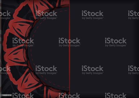 텍스트와 장식품을 위한 장소로 초대장을 준비합니다 그리스 장식이 있는 프린트 디자인 엽서 Black 색상에 대한 벡터 벡터 템플릿 0명에 대한 스톡 벡터 아트 및 기타