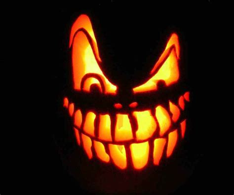 Scary Pumpkin Face Pumpkin Carving Scary Halloween Pumpkins