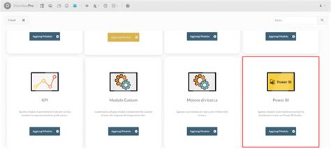 Configurare Modulo Power Bi Docs Visionbox