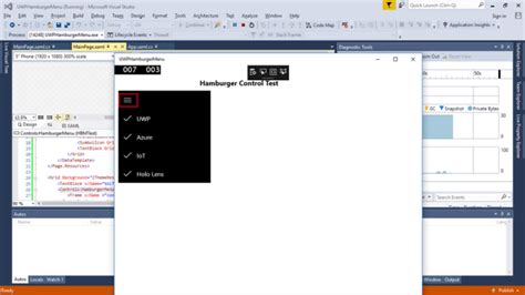 Hamburger Menu In UWP With XAML And C