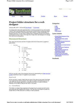 Project Folder Structure PDF