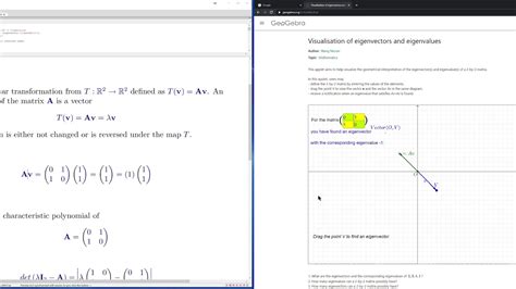 Lecture 18 Eigenvalues And Eigenvectors Youtube