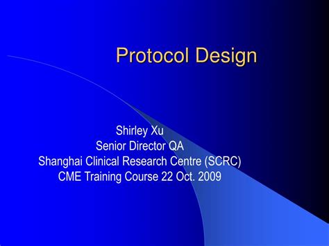 Ppt Protocol Design Powerpoint Presentation Free Download Id 4161616