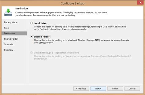 Veeam Endpoint Backup