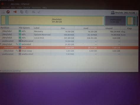 Partitioning How Can I Add This Unallocated Space To My Partition Ask Ubuntu