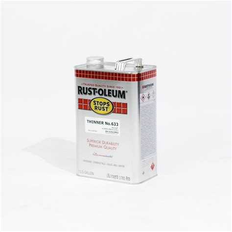 Rust Oleum Thinner No 633 ทินเนอร์ รัสโอเลี่ยม เบอร์ 633 ขนาดแกลลอน Shopee Thailand