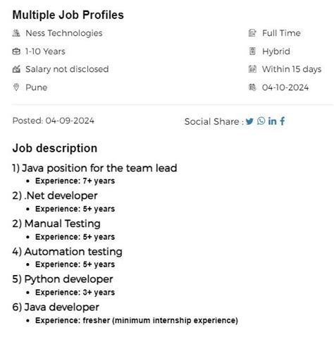 Jobopening Nesstechnologies Fulltime Hybridjob Javalead Teamlead Netdeveloper