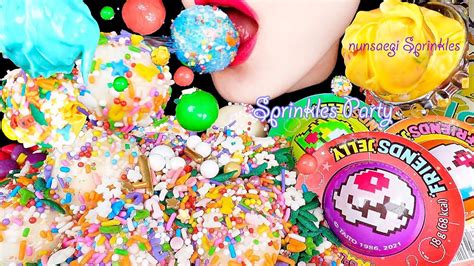 Asmr Sprinkles Party 스프링클 대환장파티 Shorts Nunsaegi 쇼츠 Youtube