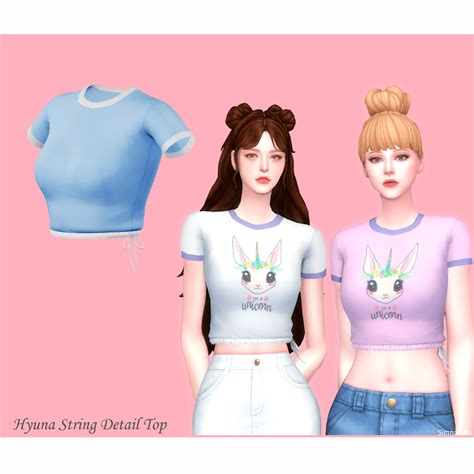 Simna Hyuna String Detailed Top The Sims 4 Create A Sim Curseforge