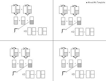 Multiplying Mixed Numbers Template By Passion For Smiles TPT