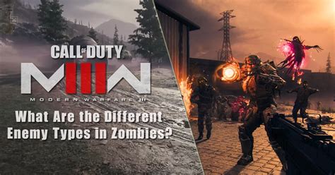 What Are The Different Enemy Types In Cod Mw3 Zombies Play Space