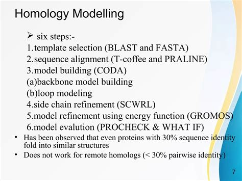 Methods For Protein Structure Prediction Ppt