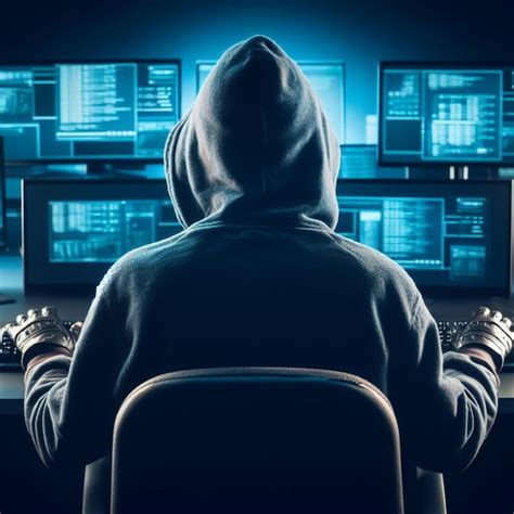 Premium Ai Image Hacker Hacker Photo Cyber Crime Coding Photo A Boy Coding Hacker Computer