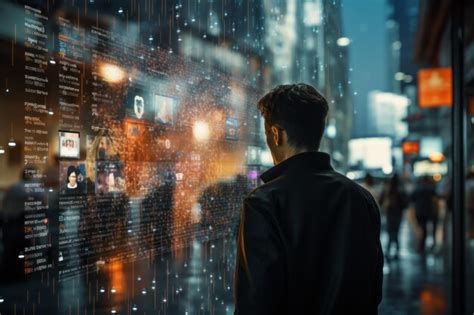 Premium Ai Image Ai Algorithm Analyzing Social Media Data Generative Ai