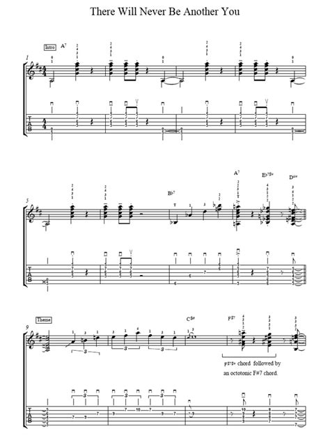 Key And Chords For There Will Never Be Another You Pdf Musical