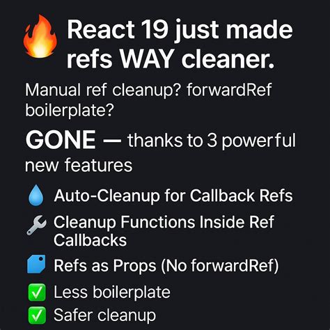 Reactjs React19 Useref Javascript Webdev Frontend Cleancode Theaideveloper