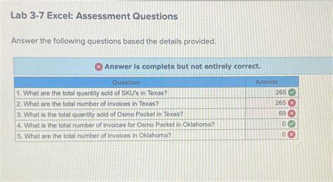 Lab Excel Assessment Questions NAnswer The Chegg Com