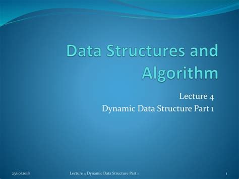 Lecture4a Dynamic Datastructure Pptx