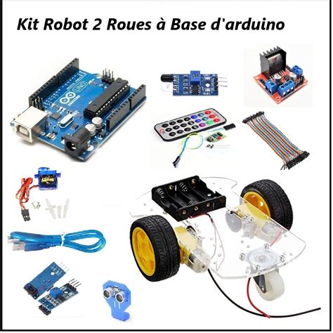Kit Robot 2 Roues Suiveur à Base D Arduino Uno Tunisie Carthago
