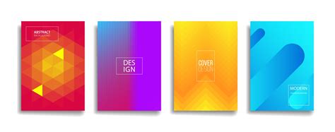 Bright Gradient Color Abstract Line Pattern Modern Vector Background