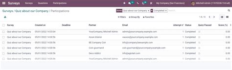 Odoo 15 Survey Module Odoo V15 Enterprise Edition Book