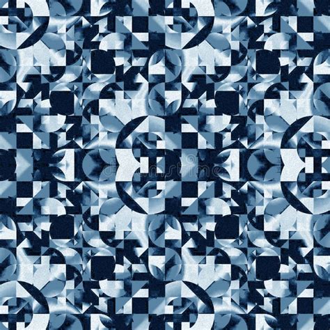 Geometry Classic Repeat Modern Pattern With Textures Stock Illustration