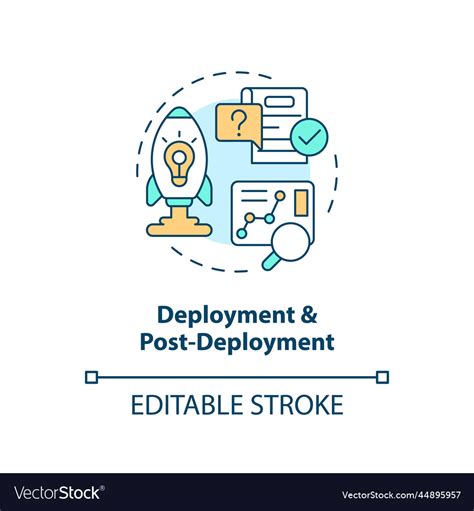 Deployment Concept Icon Royalty Free Vector Image