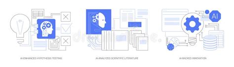 Ai In Scientific Research And Development Abstract Concept Vector